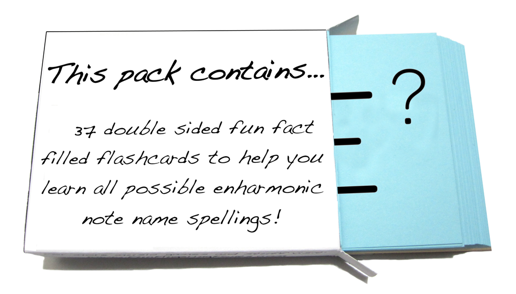 Enharmonic Spelling Flashcard Set - Music Theory Quiz – Whirlwindpress