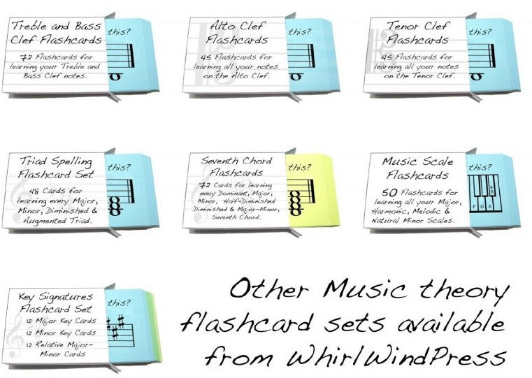Music Scale Flashcards – Whirlwindpress