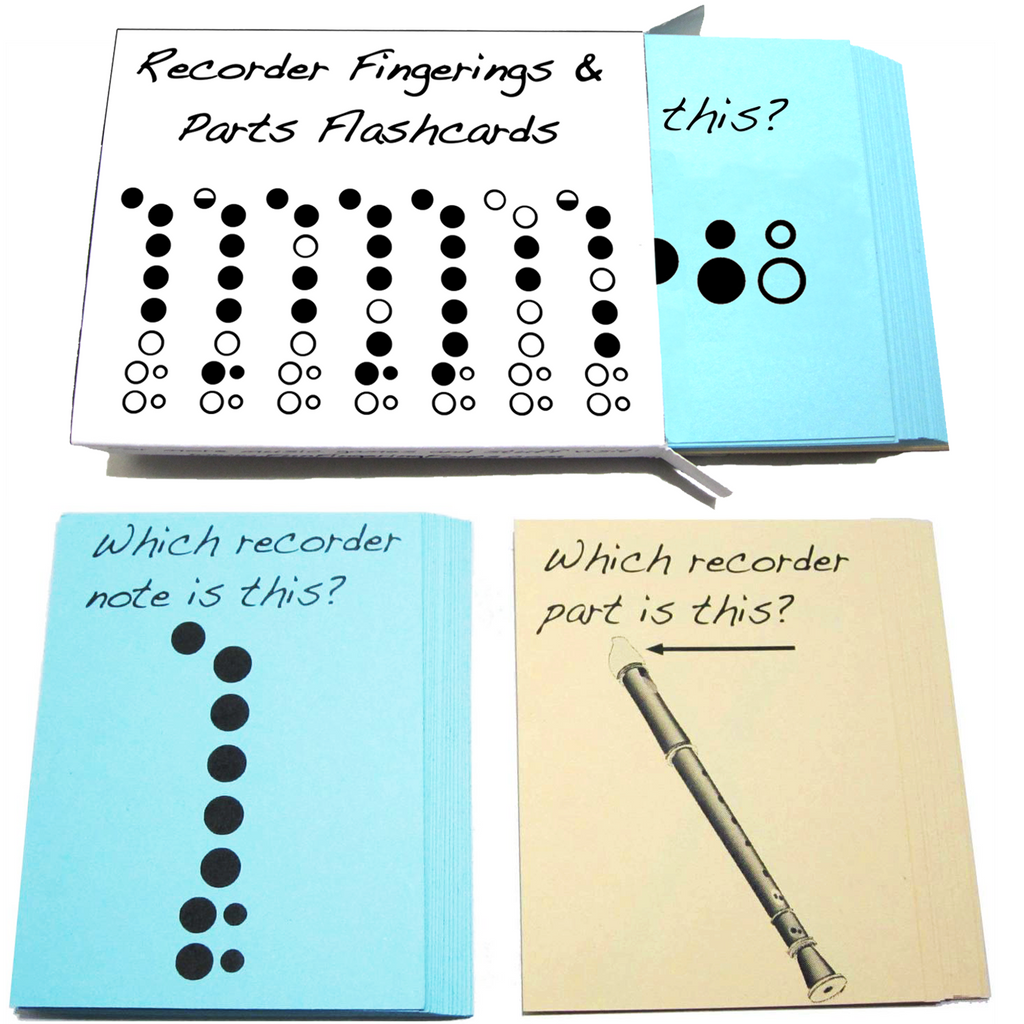 Recorder Fingering and Parts Flashcards – Whirlwindpress